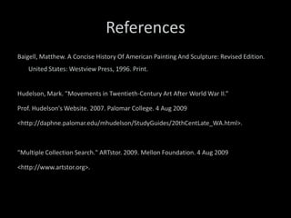 Art Movements Post Wwii | PPTX