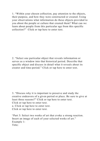 Art Museum Analysis Worksheet Virtual Art Museum Analysis Works.docx