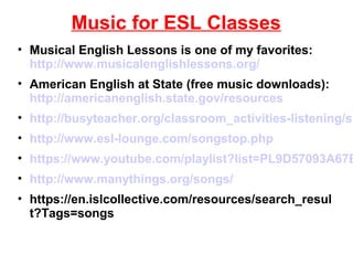 Art, Music & Theater in the ESL Classroom | PPT