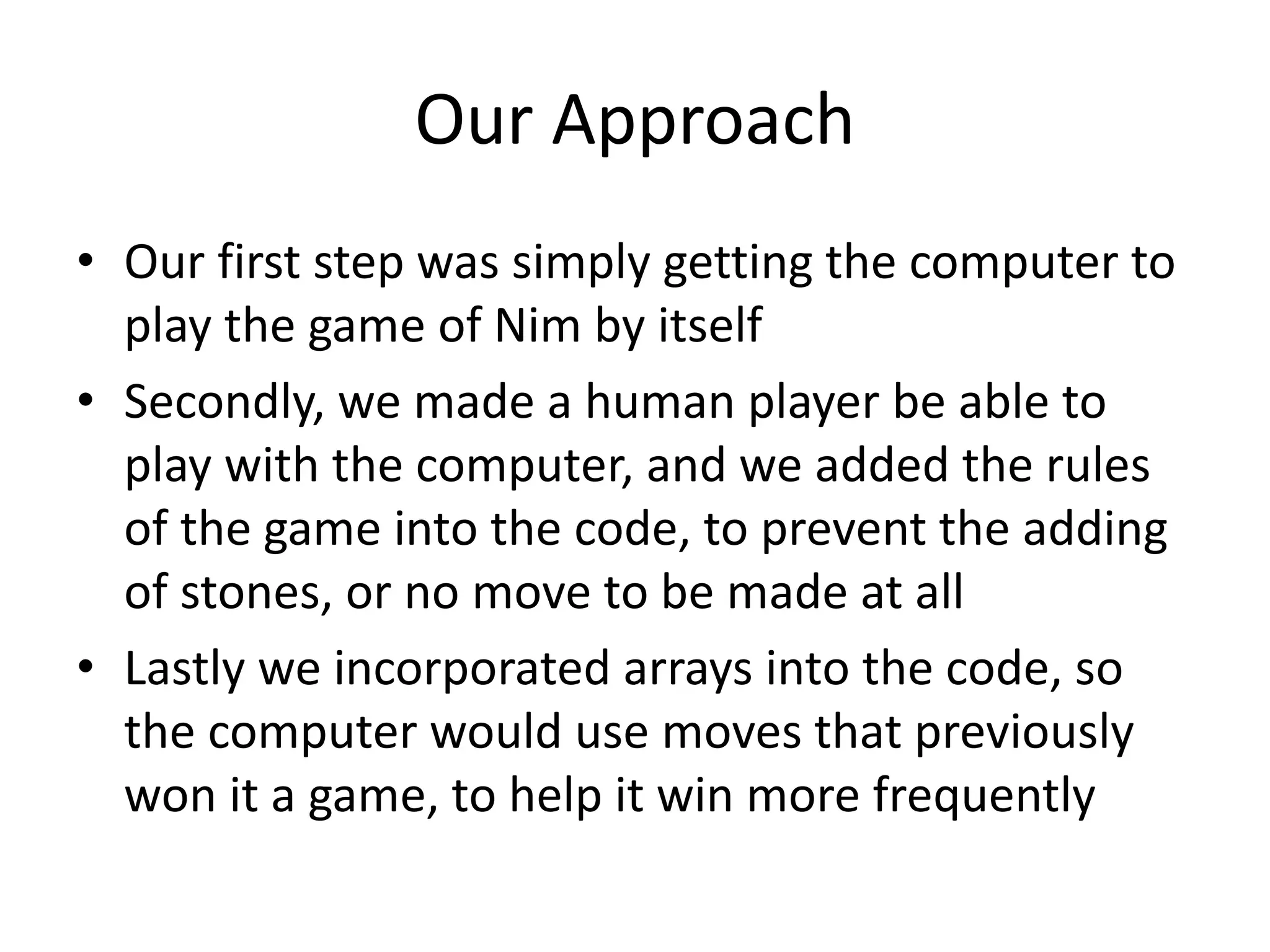 Artificial Intelligence - Game of Nim | PPTX