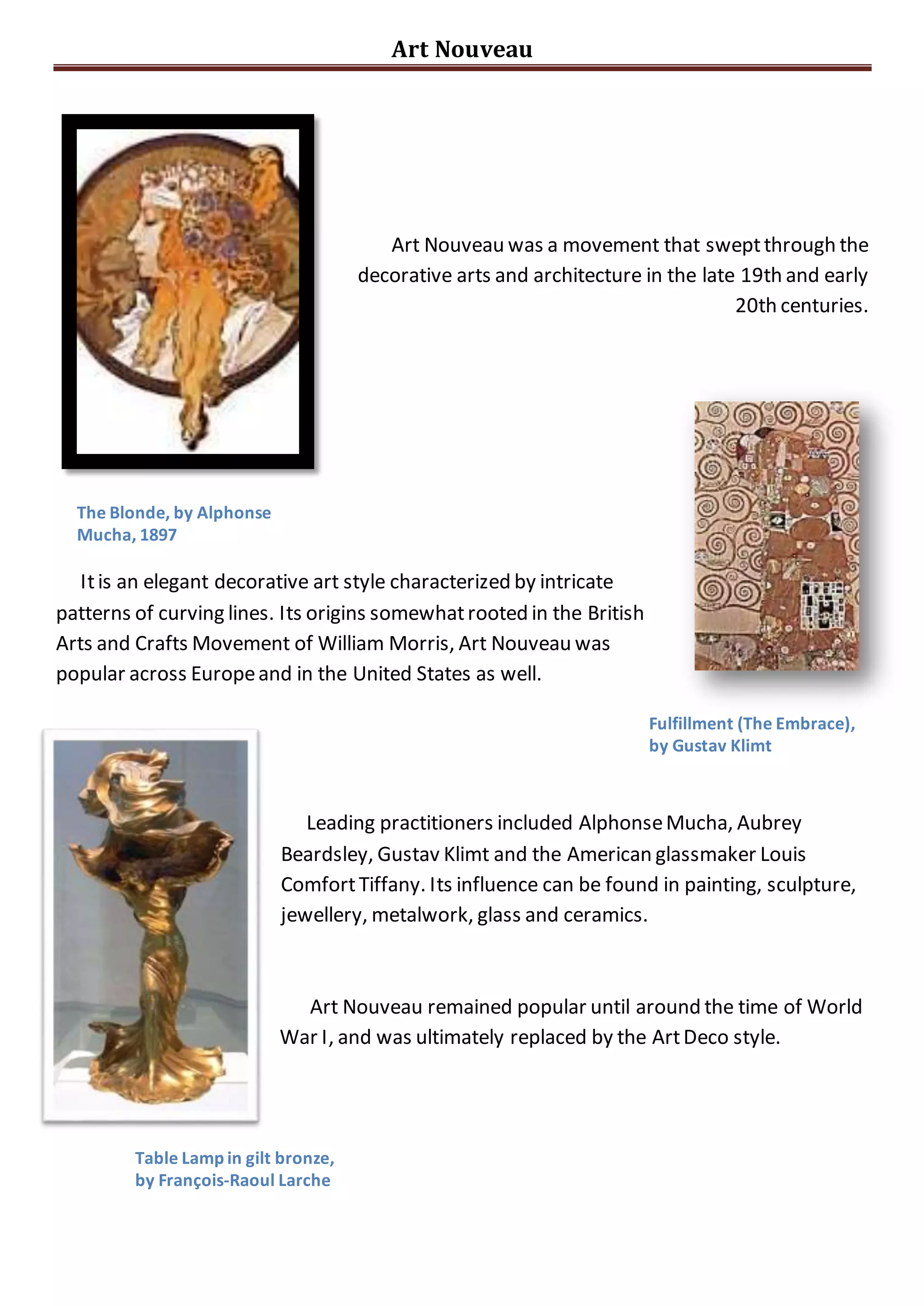 Art nouveau | DOCX