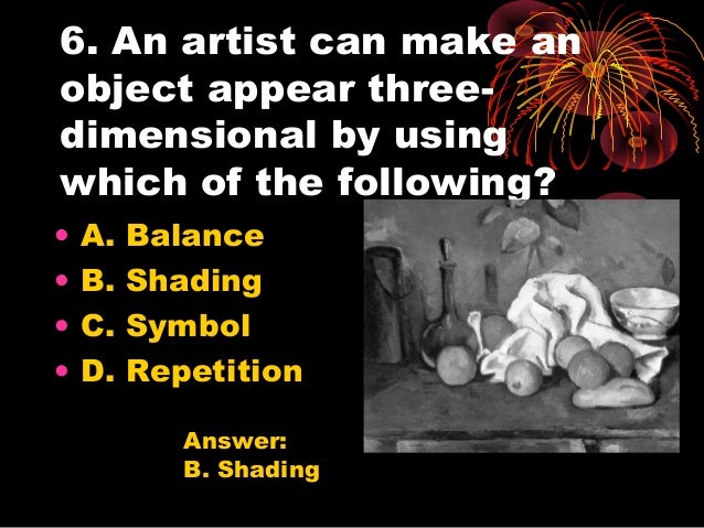 Art Objectives Practice Test