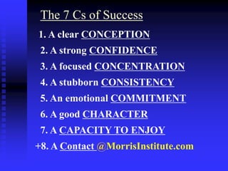 True Success: The art of achievement in times of change (Tom Morris) | PPT