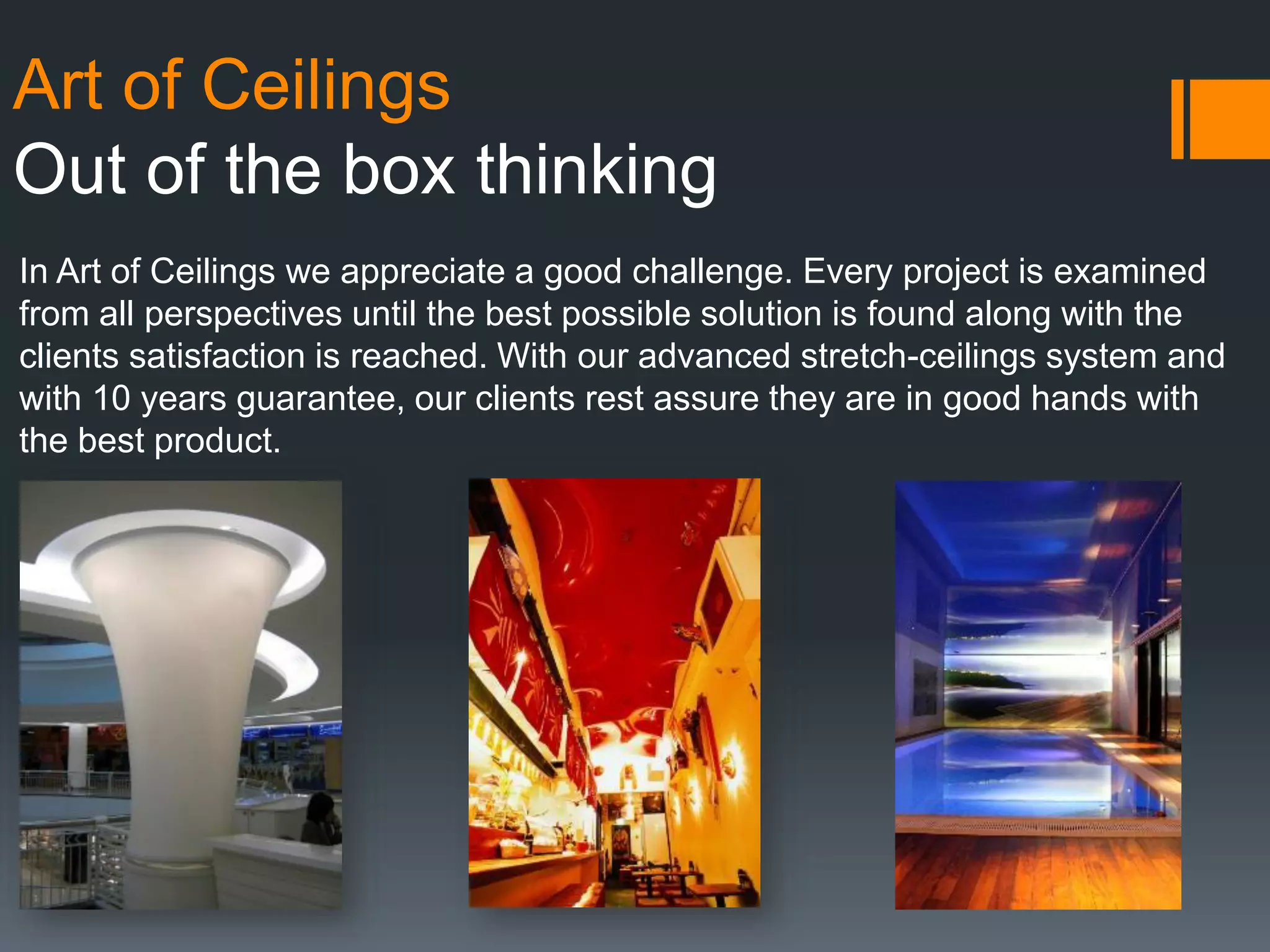 Art of ceilings | PPT