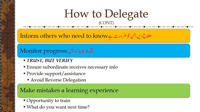 Art of delegation | PPTX
