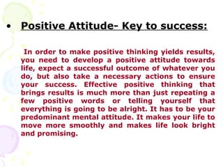 Art of developing positive attitude | PPT