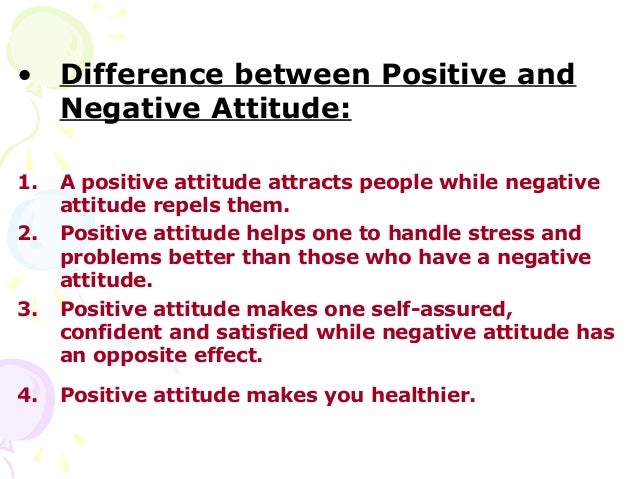 Art of developing positive attitude
