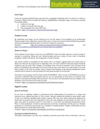 Art Of Econ Incorporating The Arts Through Active Learning Assignments In Principles Courses | PDF