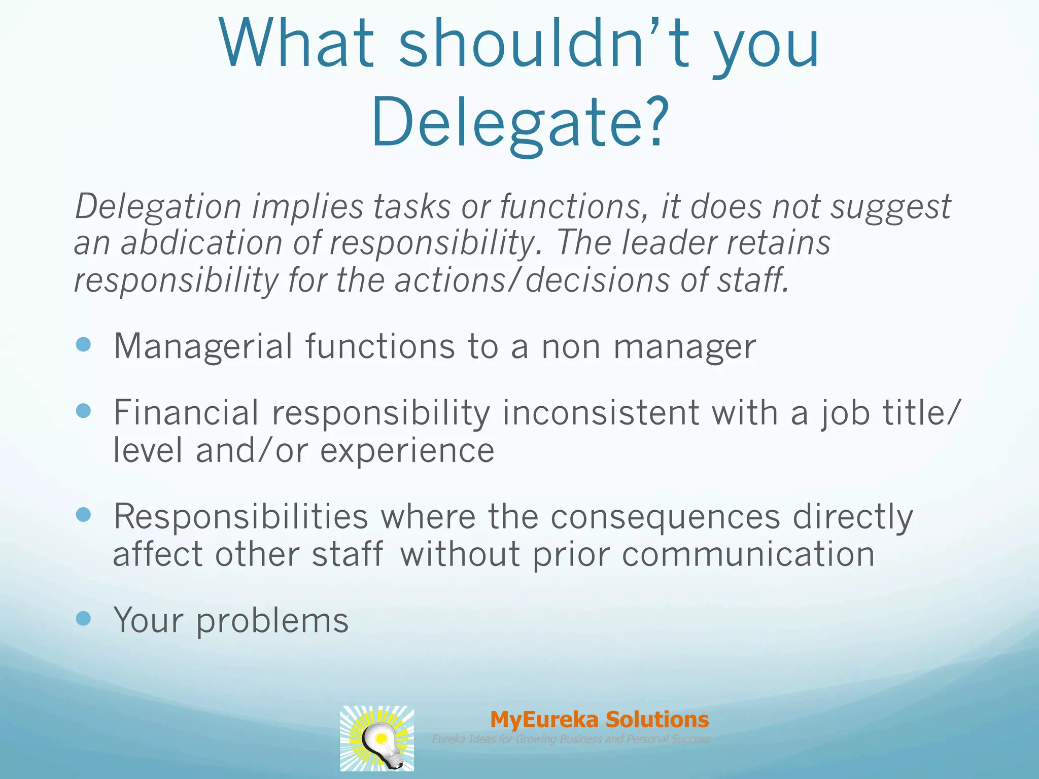 Art of Delegation, A Practical Guide | PDF