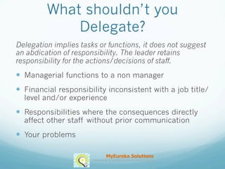 Art of Delegation, A Practical Guide | PDF