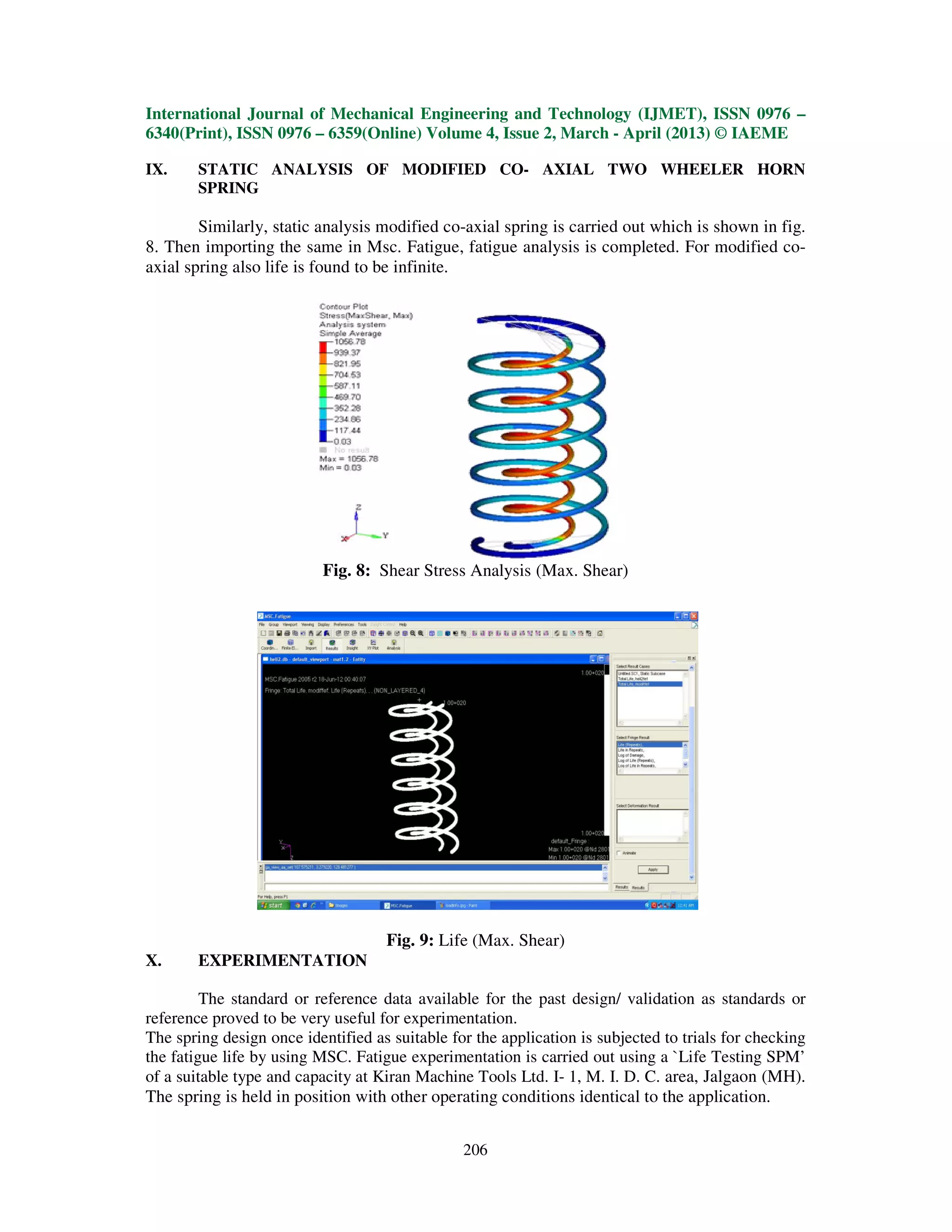 Art of fatigue analysis of helical compression spring used in two | PDF