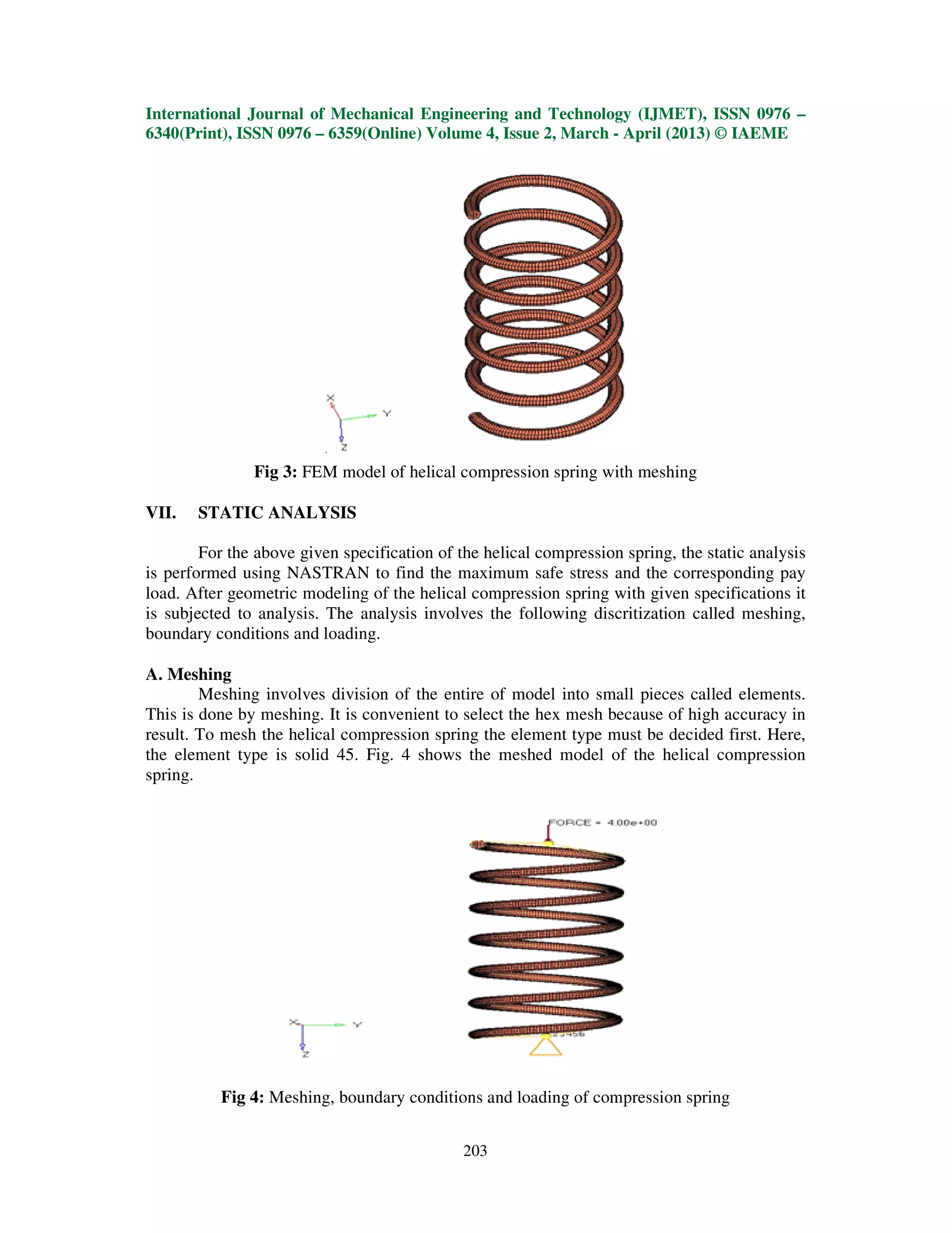 Art of fatigue analysis of helical compression spring used in two | PDF