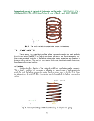Art of fatigue analysis of helical compression spring used in two | PDF