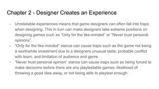 Art of Game Design - Chapter 1 In The Beginning, There is The Designer.pdf