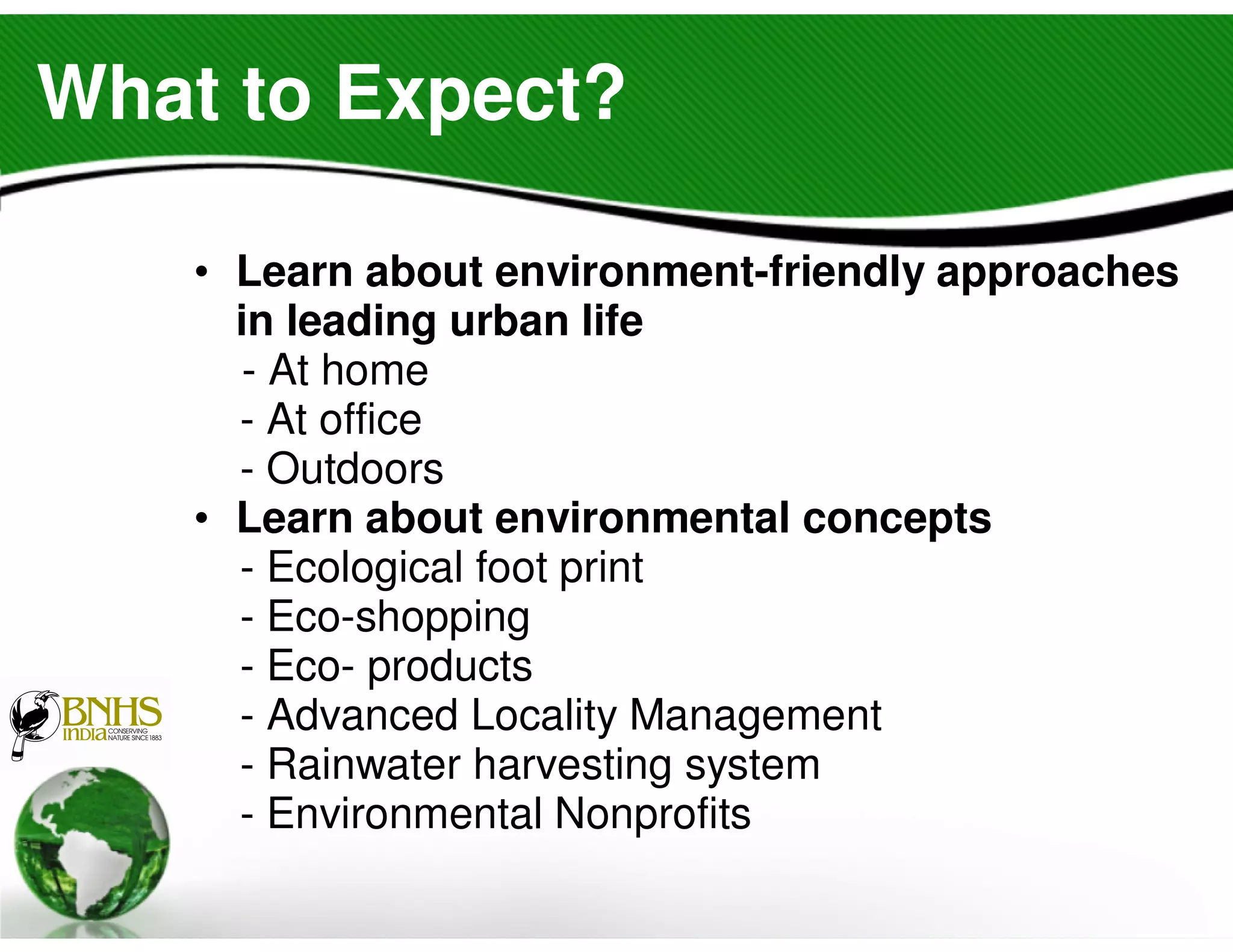 Art of green_living (bnhs) by Dr.S.Vaylure of CEC | PPT