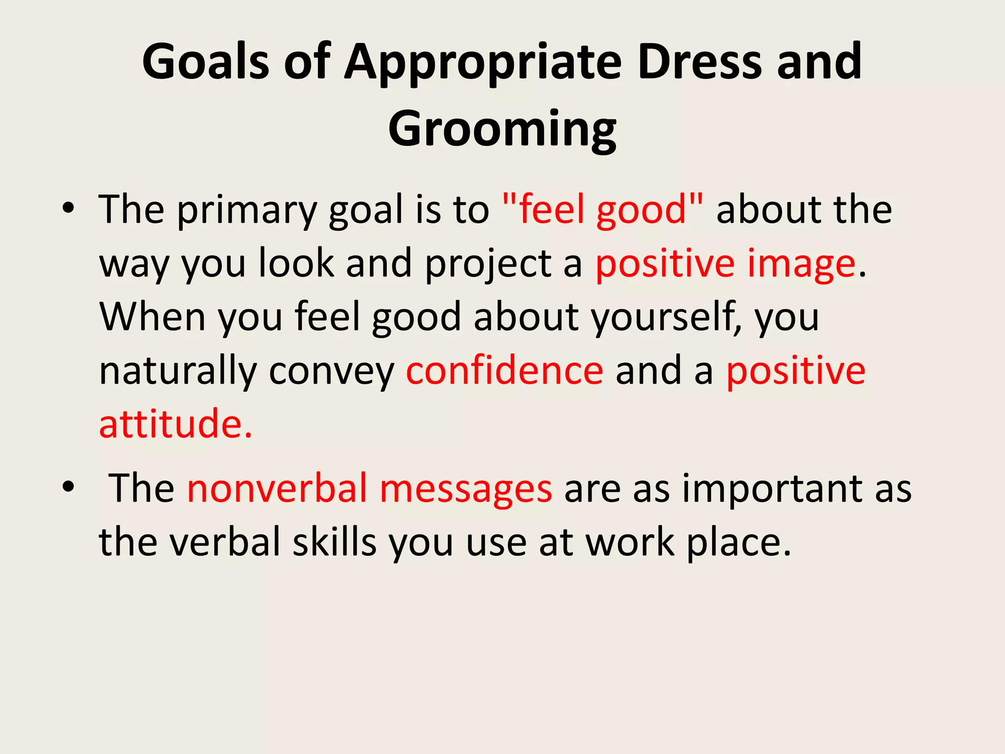 Art of groomong for nursing professionals | PPTX