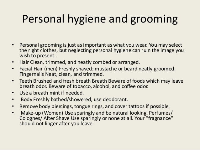 Art of groomong for nursing professionals