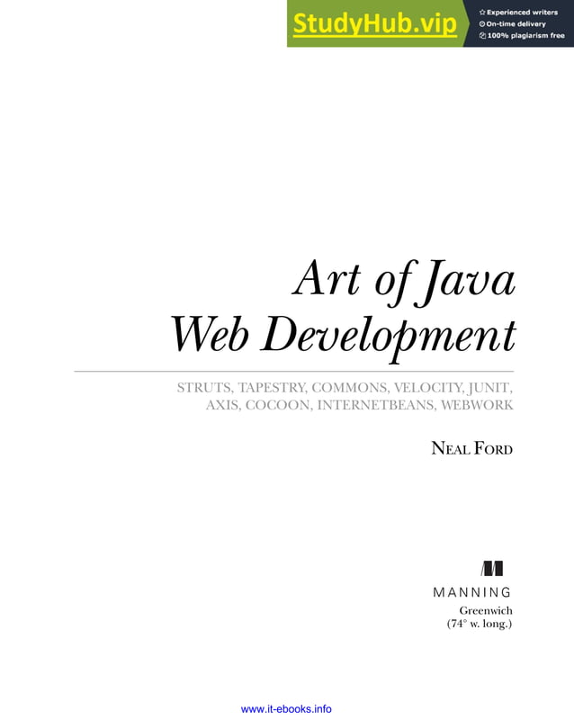 Art Of Java Web Developmentpdf