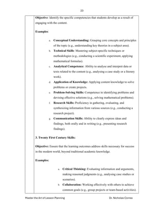 Mastering The Art of Effective Lesson Planning | PDF
