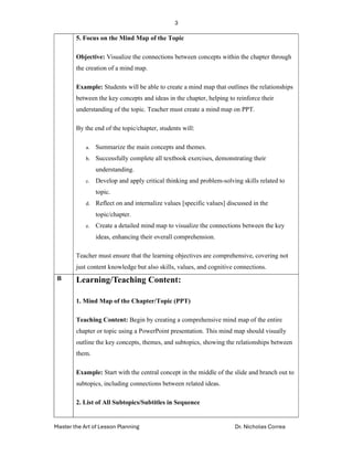 Mastering The Art of Effective Lesson Planning | PDF