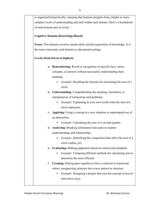 Mastering The Art of Effective Lesson Planning | PDF