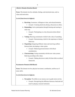 Mastering The Art of Effective Lesson Planning | PDF