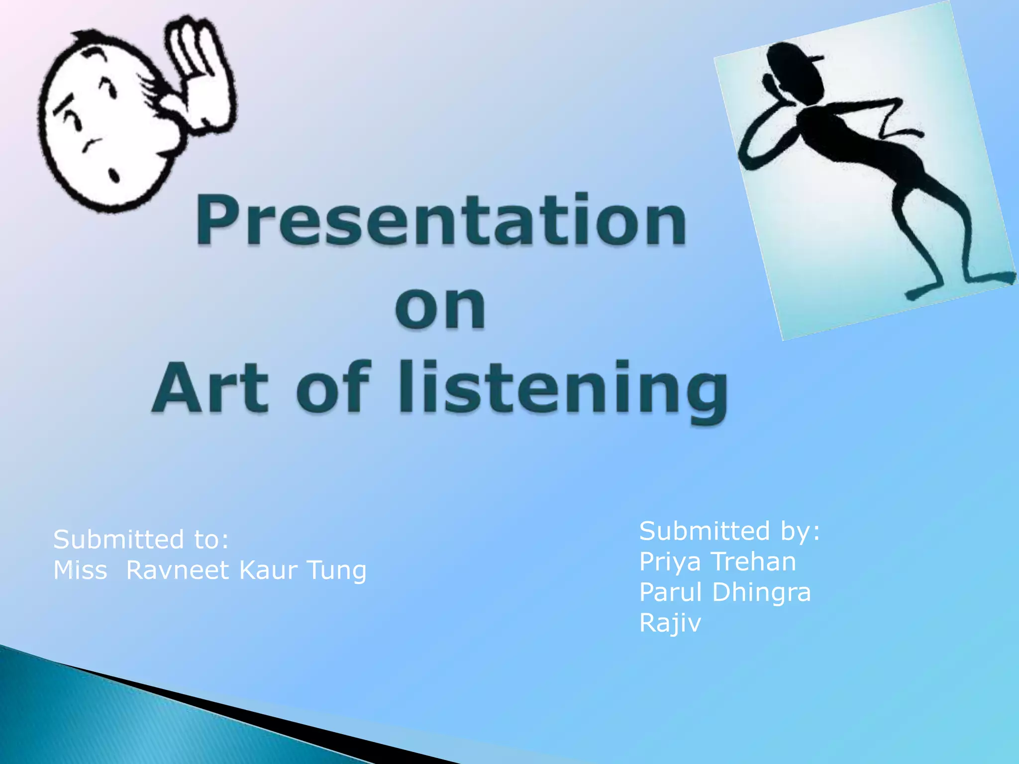 Art of listening | PPTX