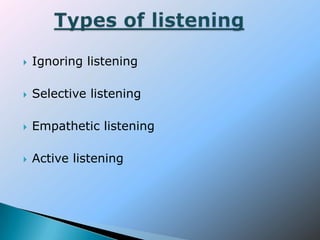Art of listening | PPTX