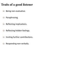 Art of listening | PPTX