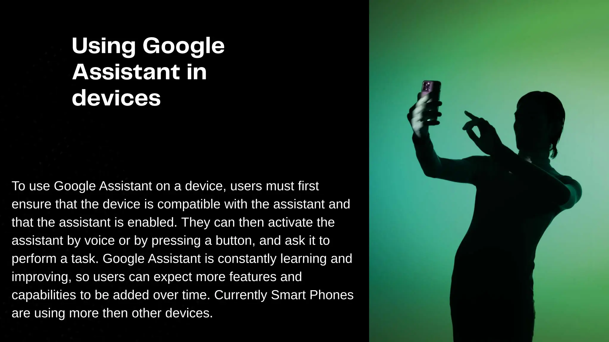 Presentation on AI, Google Assistant | PPTX