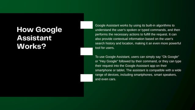 Presentation on AI, Google Assistant | PPTX | Operating Systems | Computer Software and Applications