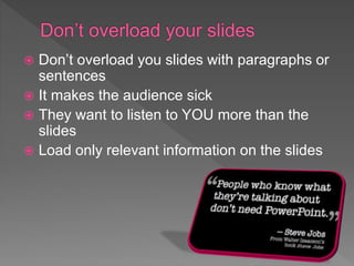 Art of making presentations | PPT