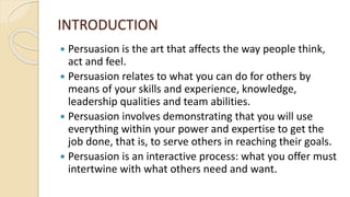 Art of persuasion | PPTX