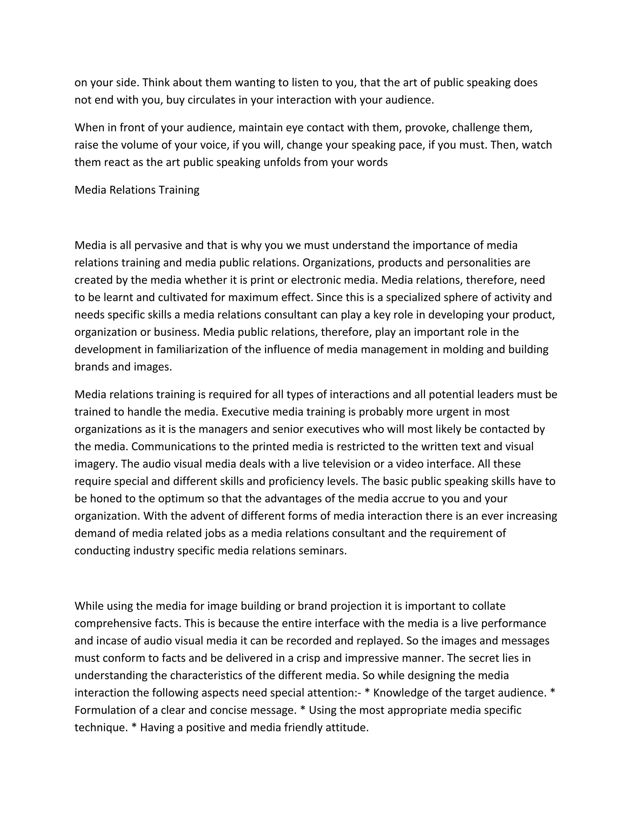 Art of public speaking | DOC