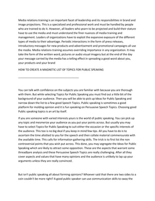 Art of public speaking | DOC