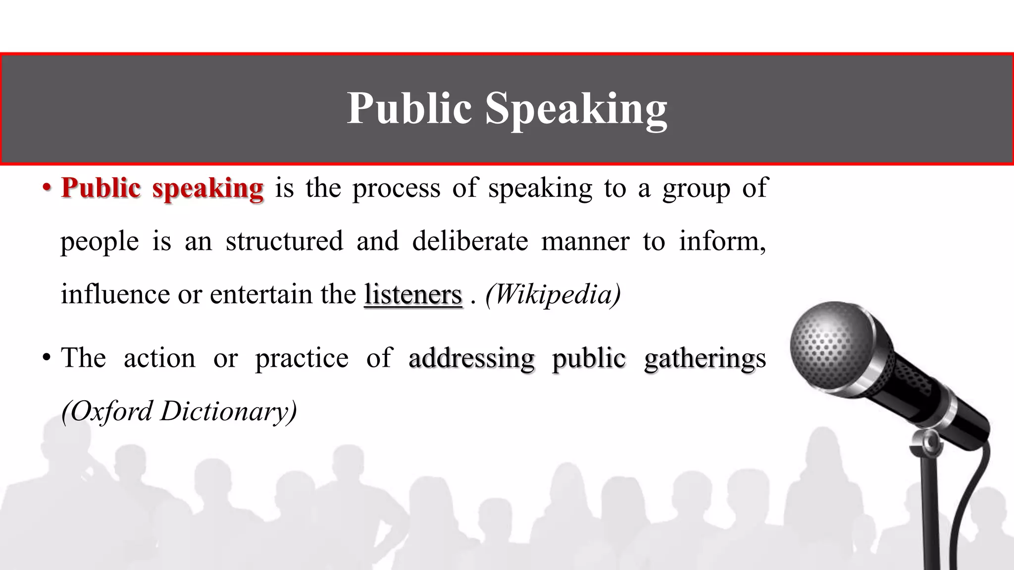 Art of public speaking | PPTX