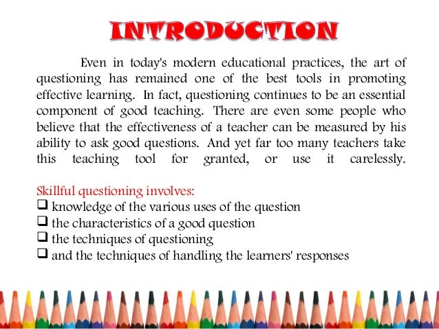 Art Of Questioning