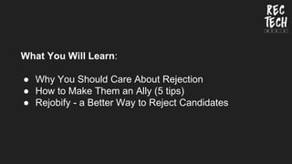 Art of rejecting candidates | PPT