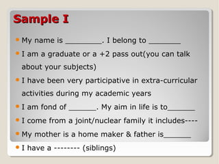 Art of self_introduction | PPT