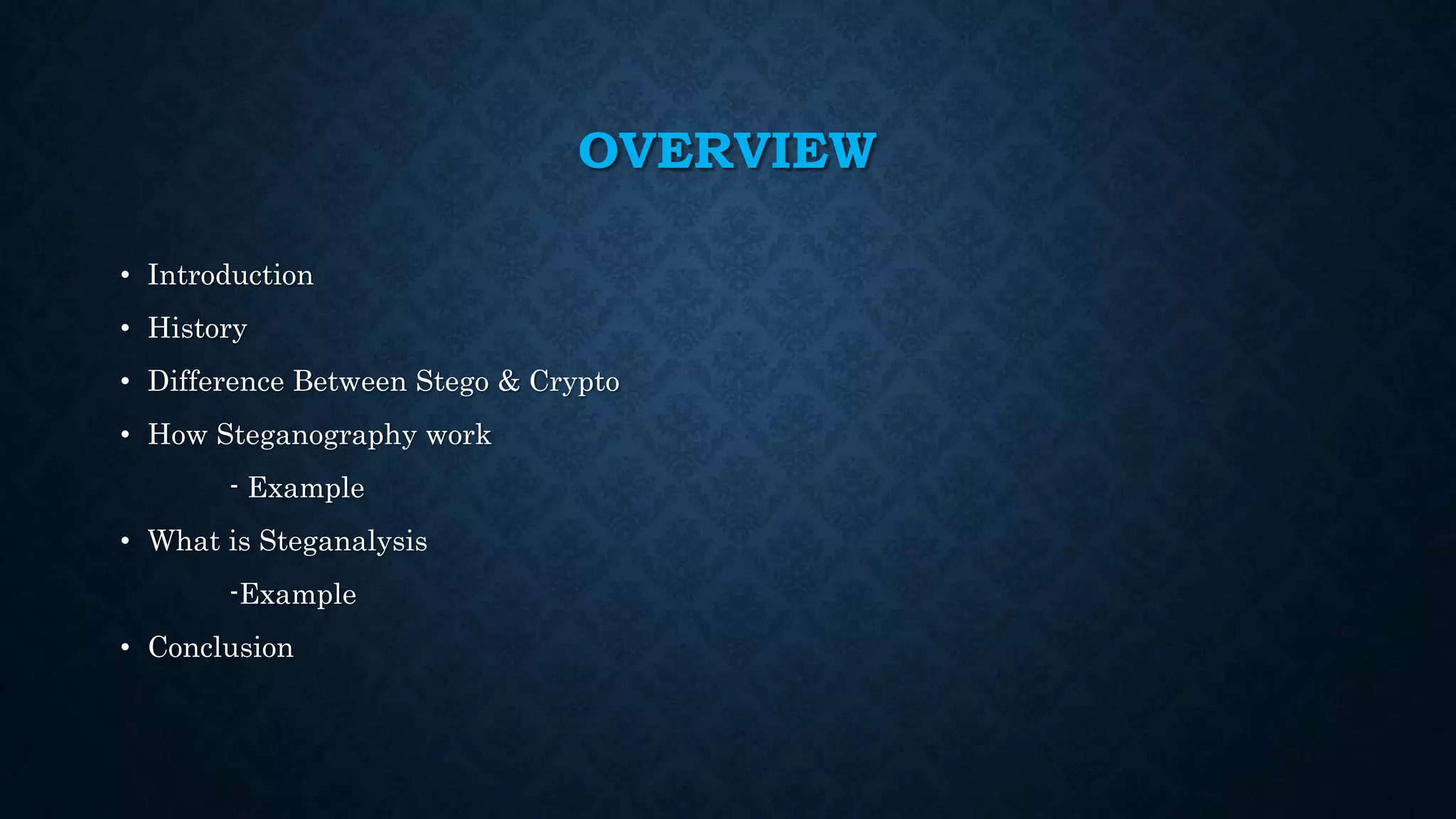 Art of Steganography | PPTX