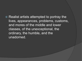 Art of the realism era | PPTX | Modern Art | Fine Art
