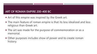 art of the roman empire.pptx about its. | PPT