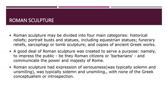 art of the roman empire.pptx about its. | PPT