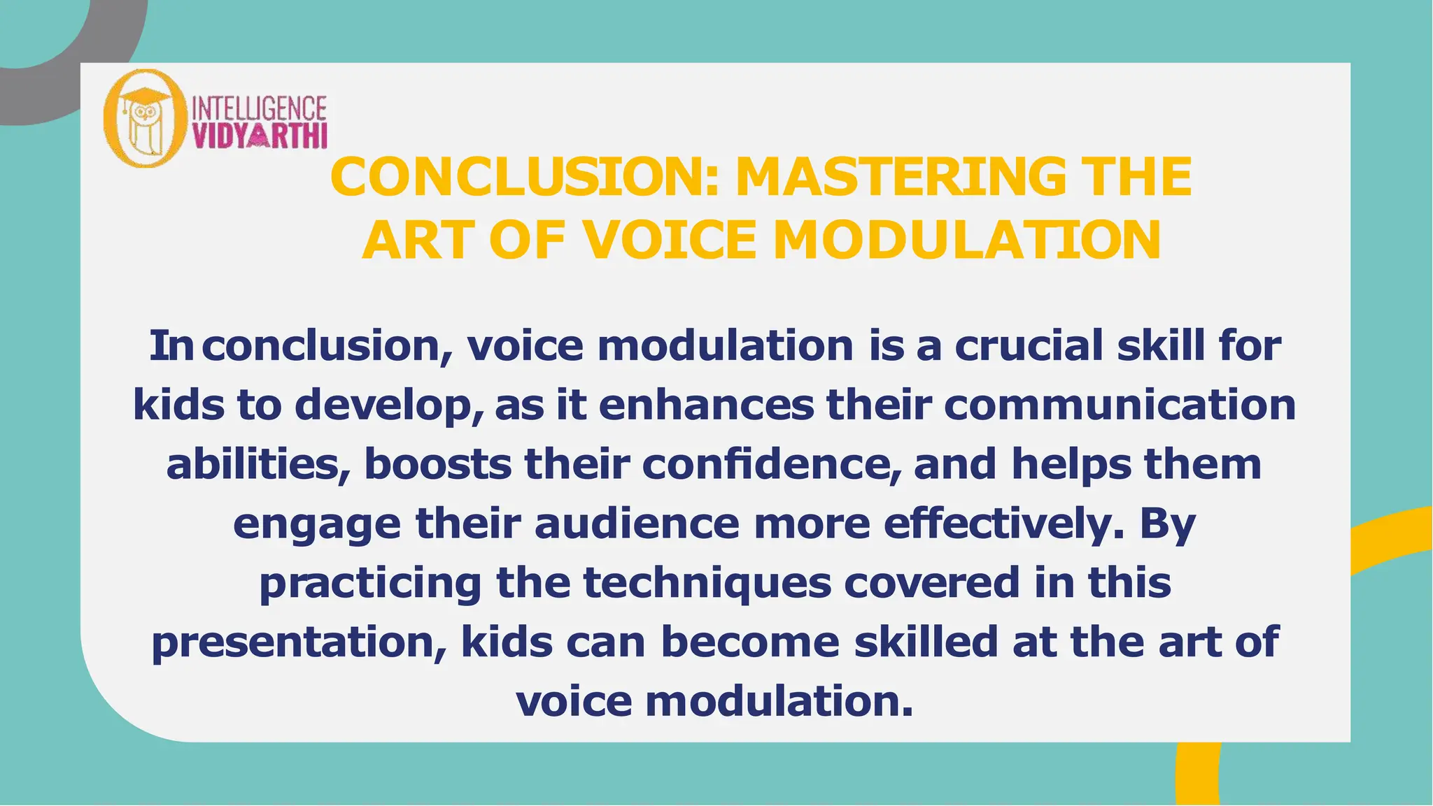 Key Tips for Voice Modulation | Intelligence vidyarthi | PPTX