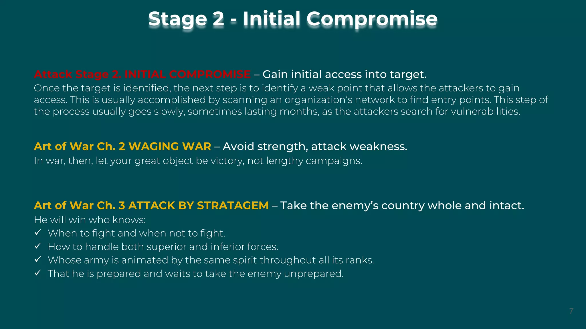 The Art of War - Hacking Lifecycle | PPT