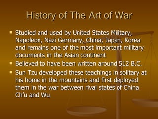 Art of war presentation | PPT