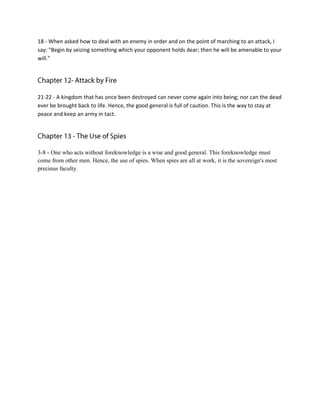 Art Of War Quotes | DOCX