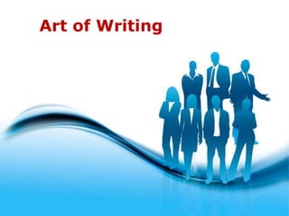 Art of writing | PPT