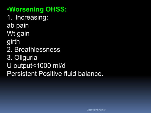 Treatment of OHSS | PPTX