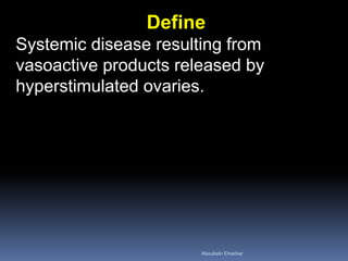 Treatment of OHSS | PPTX